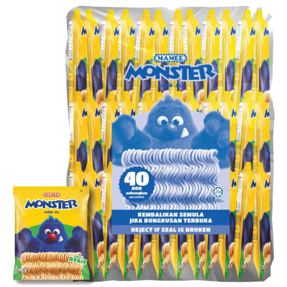 Mamee Monster Noodle Snack - Chicken (40x25g)